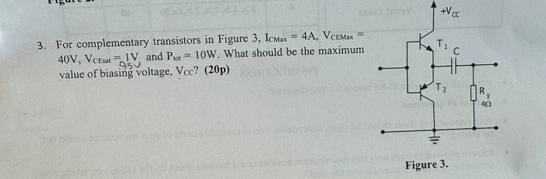 Solved For complementary transistors in ﻿Figure | Chegg.com
