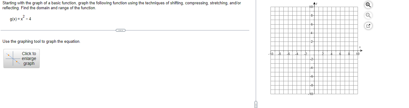 Solved Starting with the graph of a basic function, graph | Chegg.com