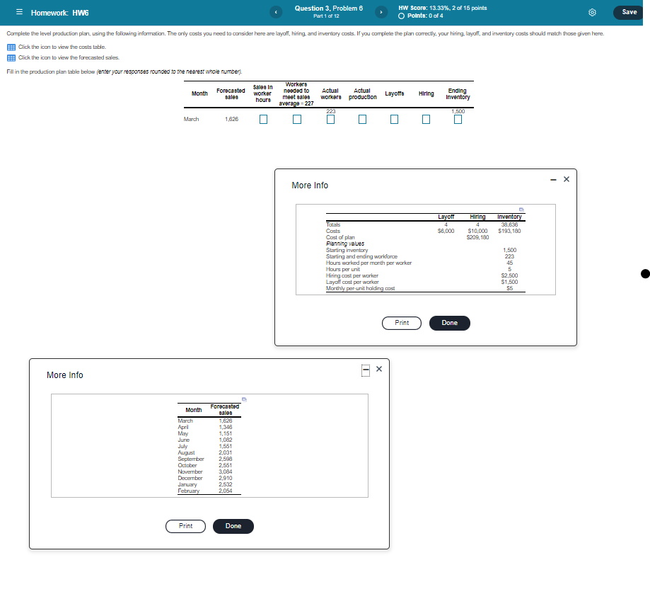 Solved = Homework: HW6 Question 3. Problem Part 1 of 12 HW | Chegg.com