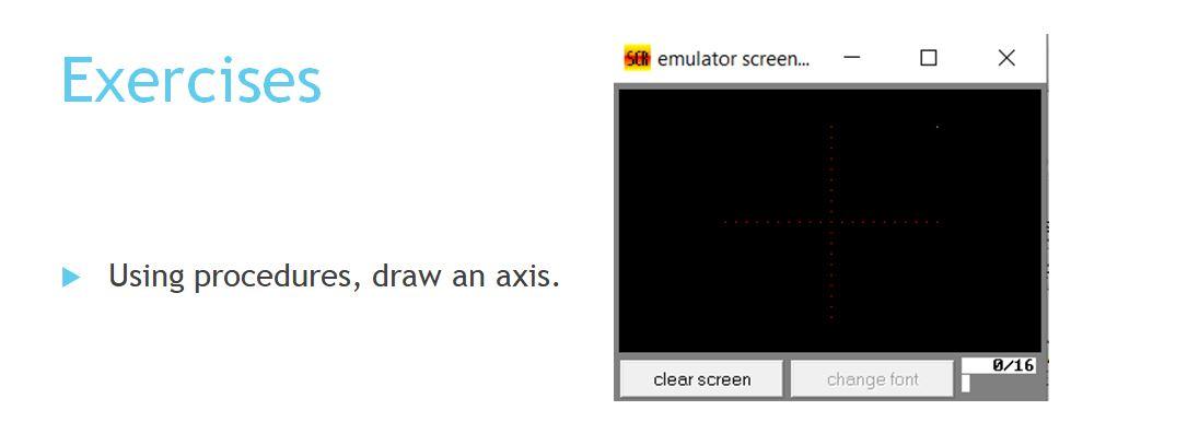 Solved SCR emulator screen... 1 Х Exercises Using | Chegg.com