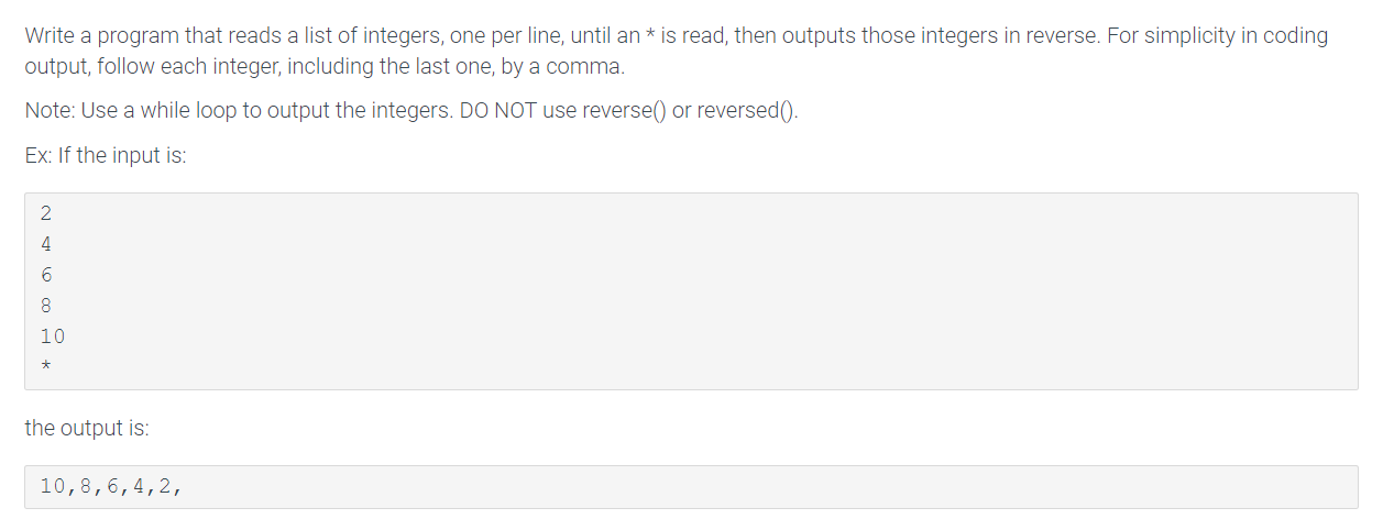 Solved Write a program that reads a list of integers, one | Chegg.com