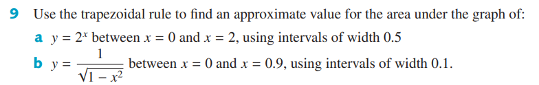 Solved 9 Use the trapezoidal rule to find an approximate | Chegg.com