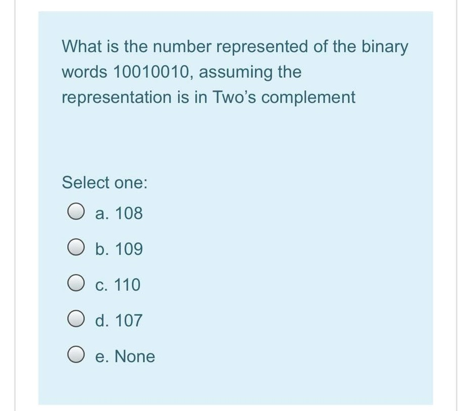 Solved What is the number represented of the binary words | Chegg.com