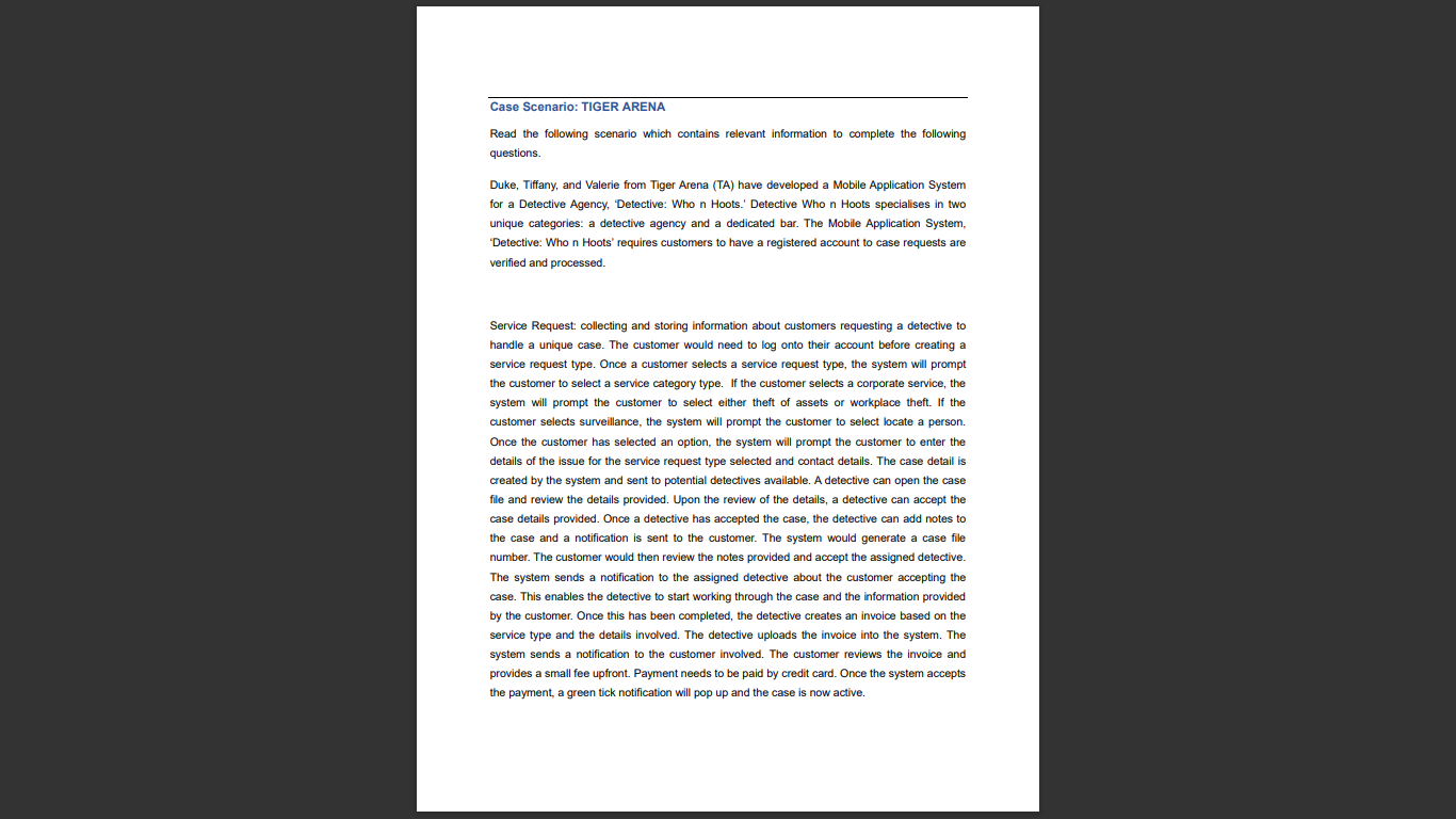 Solved Read the following scenario which contains relevant | Chegg.com