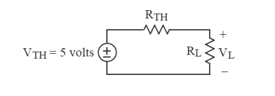 Solved Given the following circuit with RTH =2KΩ and VTH = 5 | Chegg.com