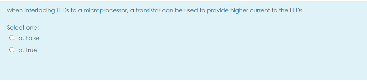 Solved when interfacing LEDs to a microprocessor, a | Chegg.com
