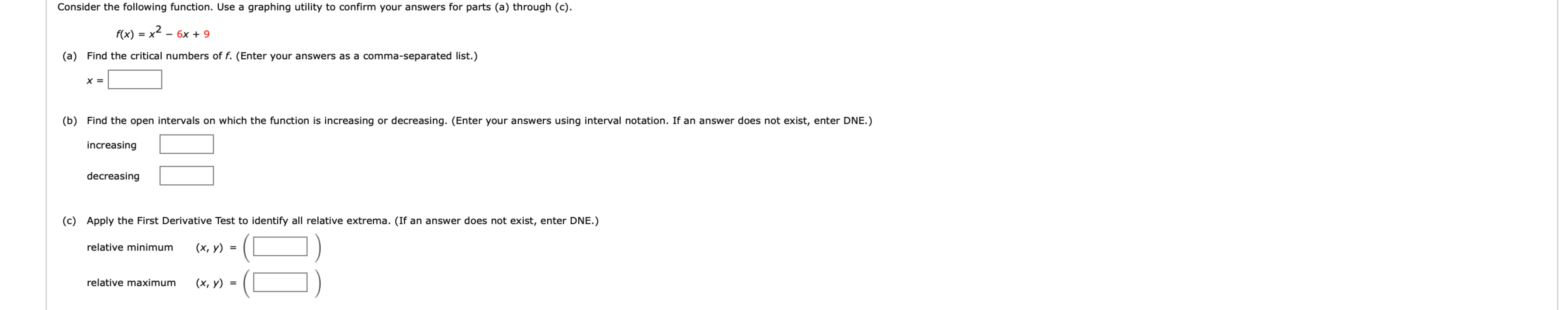 Solved Consider the following function. Use a graphing | Chegg.com