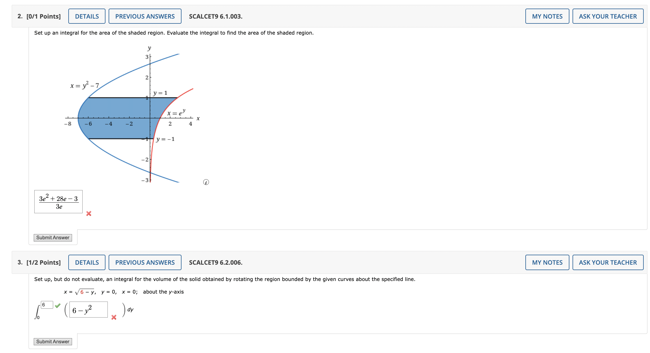 Solved Set up an integral for the area of the shaded region. | Chegg.com