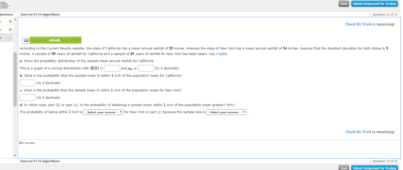 Solved Save Submit Assignment for Grading Questions Exercise | Chegg.com