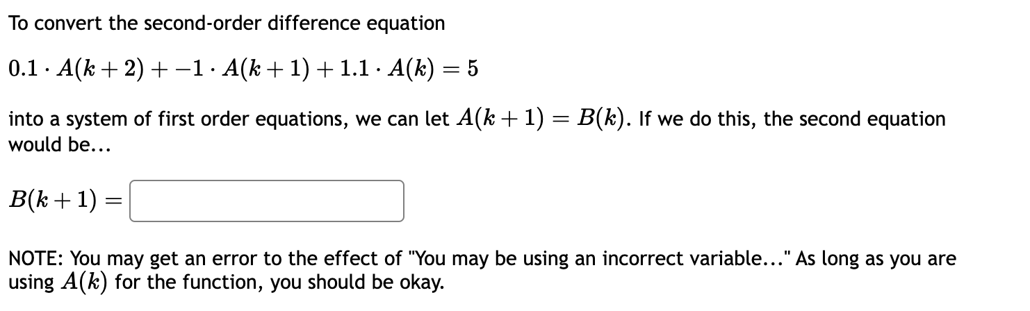 Solved To convert the second-order difference | Chegg.com
