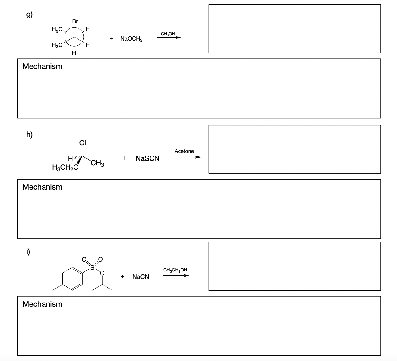 Solved 7. The following reaction of compounds below. Place a | Chegg.com