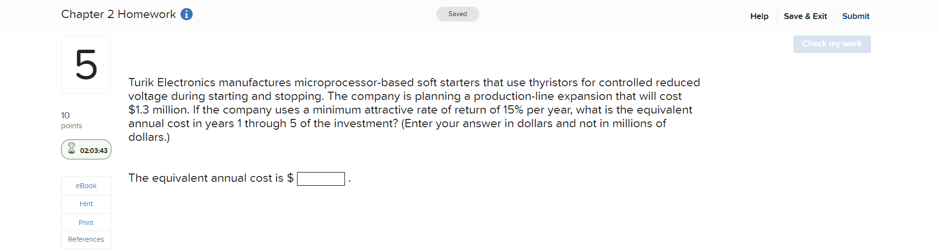 Solved Turik Electronics manufactures microprocessor-based | Chegg.com