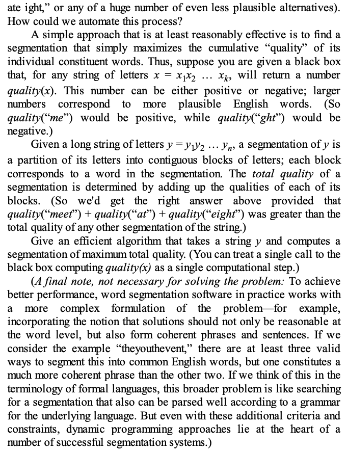 Solved 3. (4 pts) From Kleinberg and Tardos: Chapter 6, | Chegg.com Solved 3. (4 pts) From Kleinberg and Tardos: Chapter 6, | Chegg.com