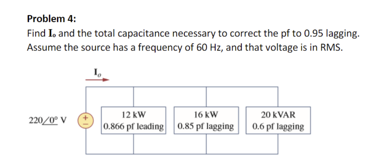 Solved Problem 4: Find I. and the total capacitance | Chegg.com