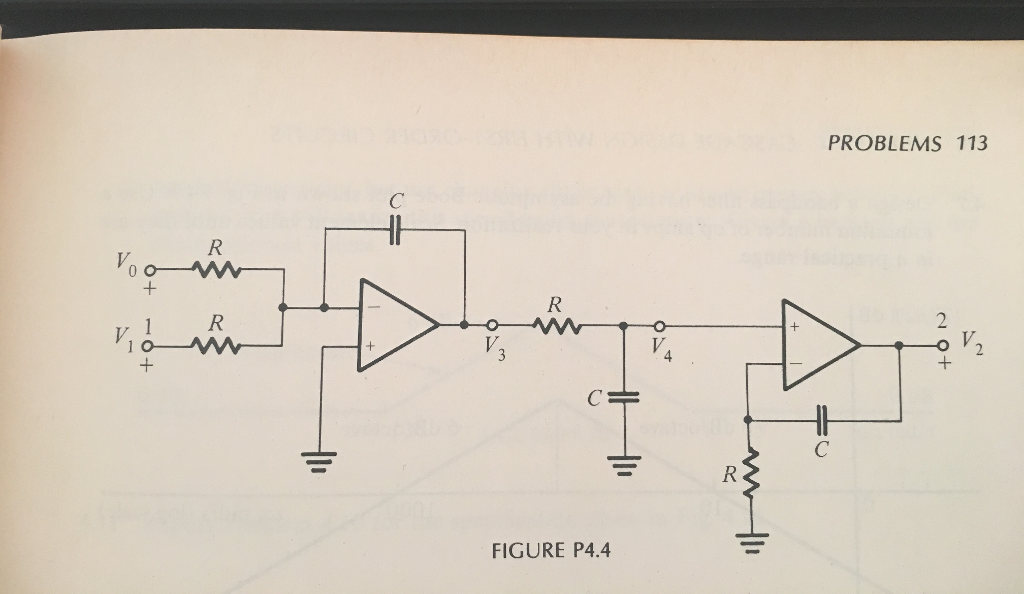 Solved The circuit in Fig. P4.4 consists of the cascade | Chegg.com