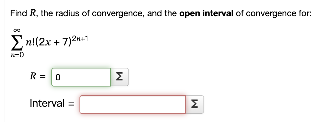 Solved Find R, the radius of convergence, and the open | Chegg.com