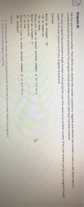 Solved Ask the user to enter a number. Then tell the user | Chegg.com