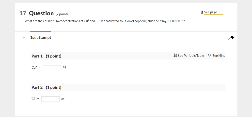 Solved 17 Question (2 points) What are the equilibrium | Chegg.com