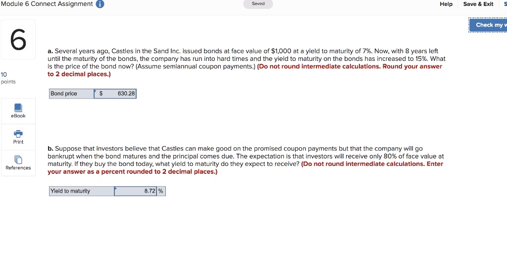 Solved Module 6 Connect Assignment i Seved Help Save & Exit | Chegg.com