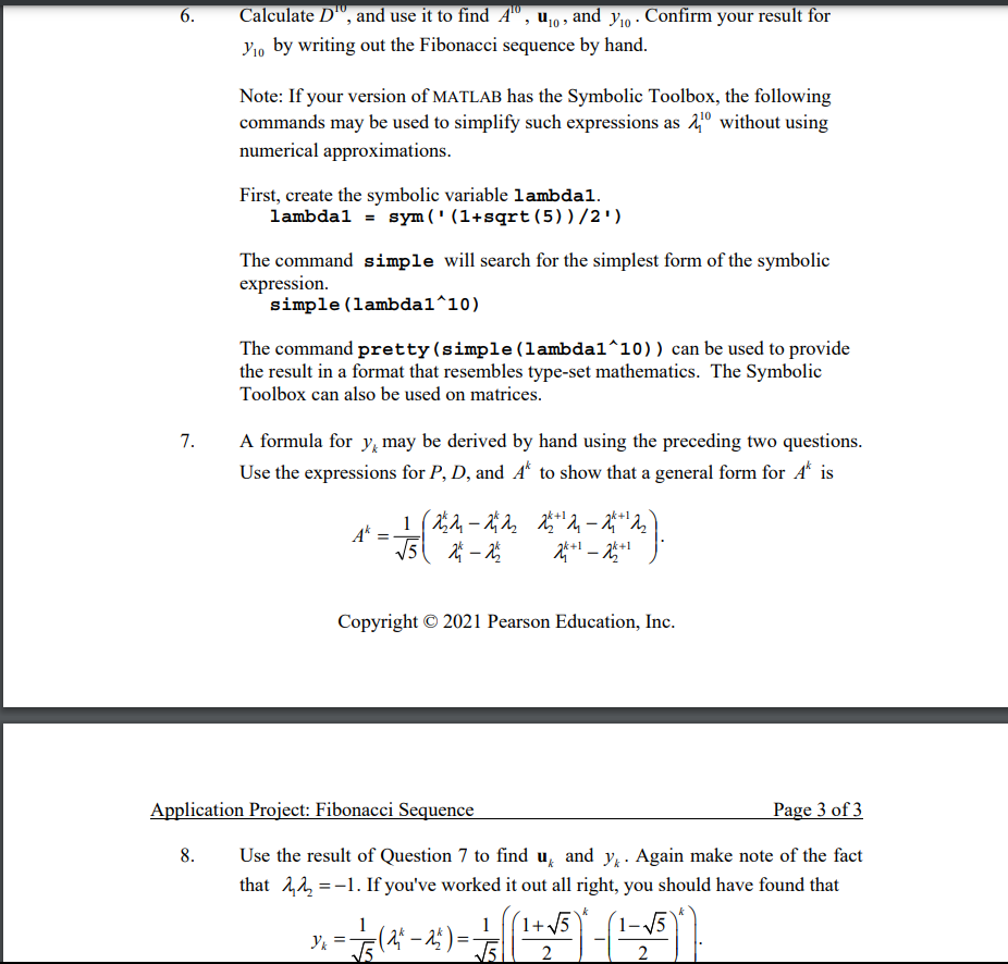 The Fibonacci Sequence and Generalizations CHAPTER 4 | Chegg.com