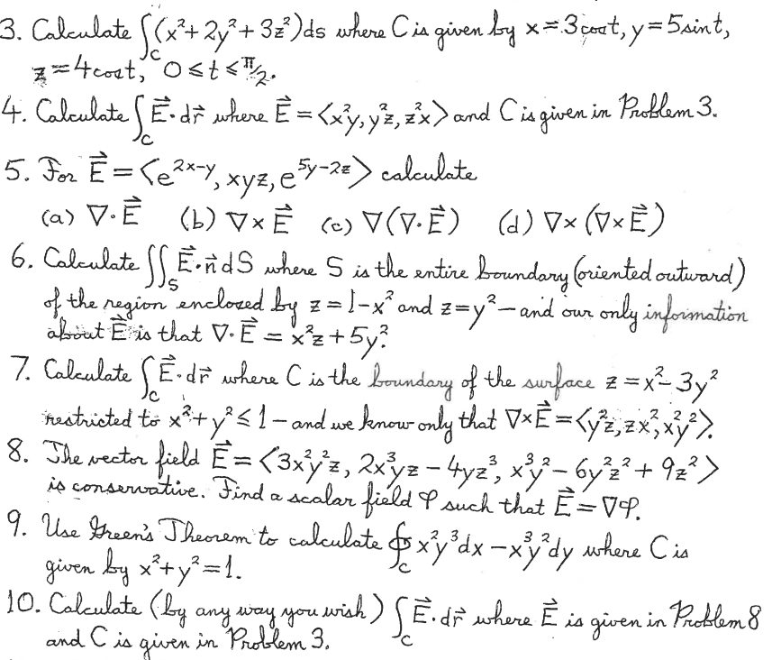 Solved 2 Z, ZX c $ Z 3. Calculate [(x + 2y2+32)ds where Cia | Chegg.com