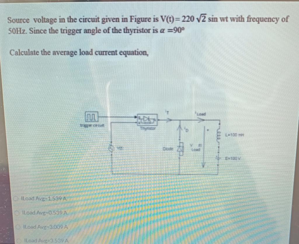 Solved Source voltage in the circuit given in Figure is Vt)= | Chegg.com