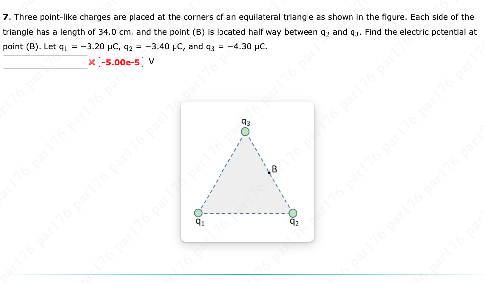 Solved Three point-like charges are placed at the corners of | Chegg.com
