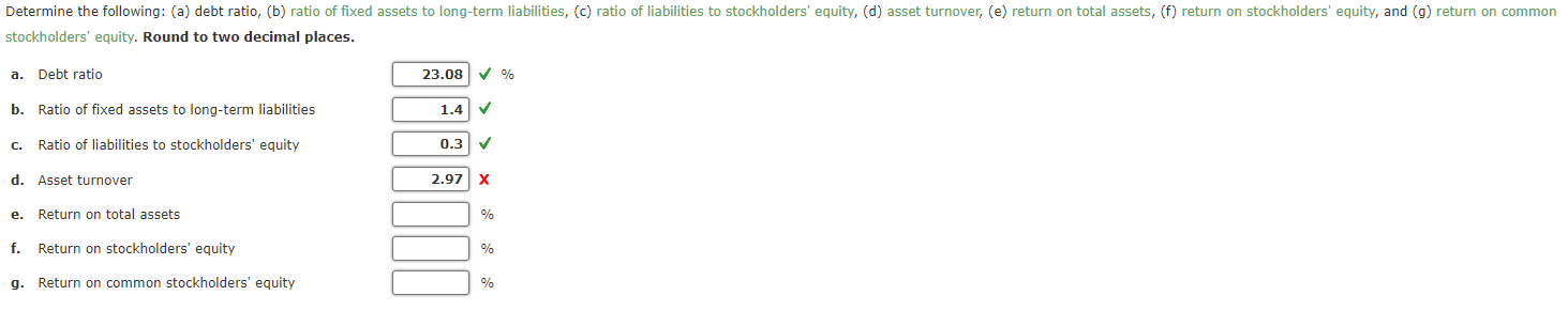 Solved Seven metrics The following data were taken from the | Chegg.com