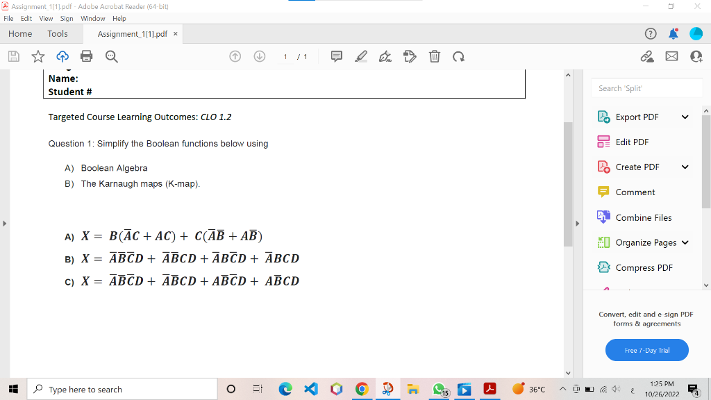Solved Targeted Course Learning Outcomes: CLO 1.2 Question | Chegg.com