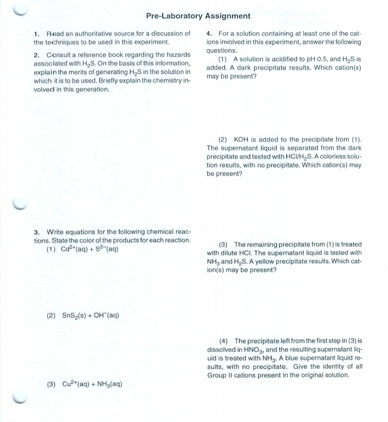 Pre-Laboratory Assignment 1. Read an authoritative | Chegg.com