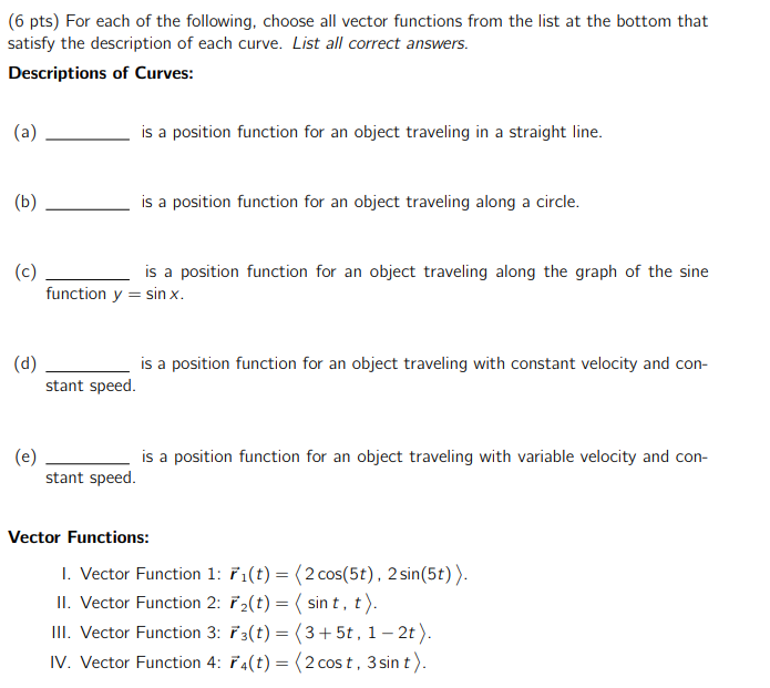 Solved (a) is a position function for an object traveling in | Chegg.com
