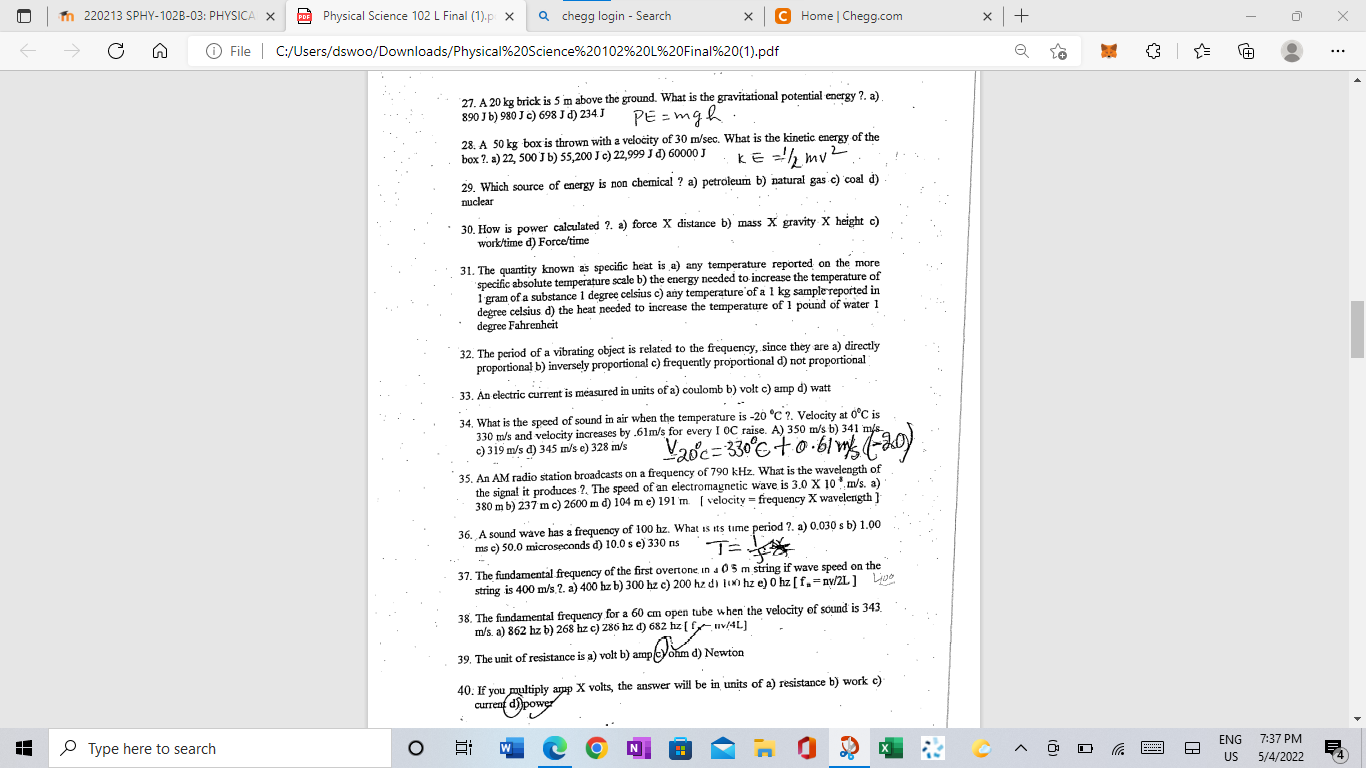 Solved x + X 220213 SPHY-102B-03: PHYSICA X PDF Physical | Chegg.com