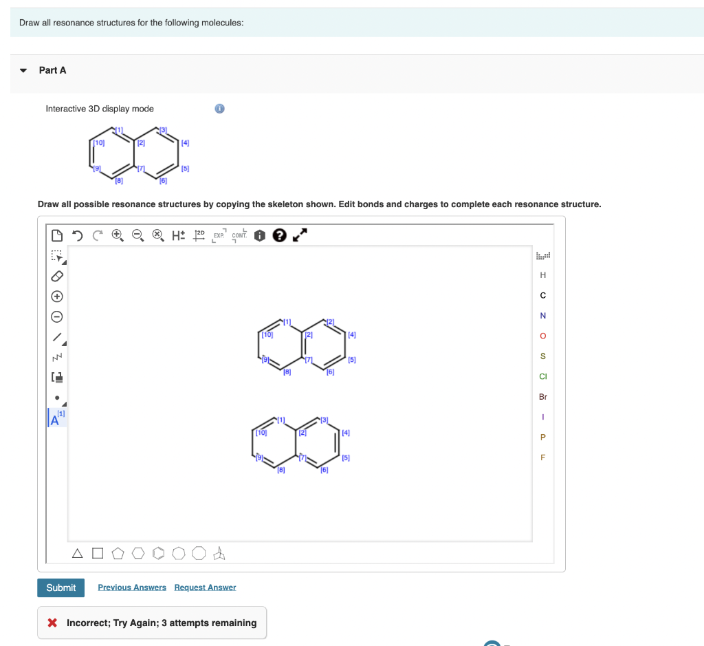 Solved Draw all resonance structures for the following | Chegg.com