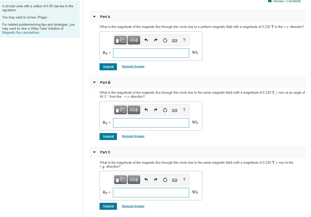 Solved Review | Constants A circular area with a radius of | Chegg.com