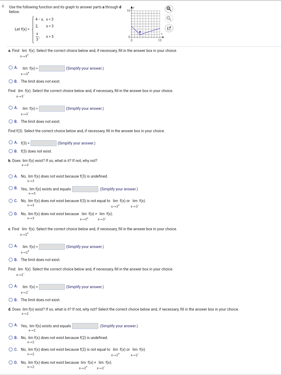 Solved Use the following function and its graph to answer | Chegg.com