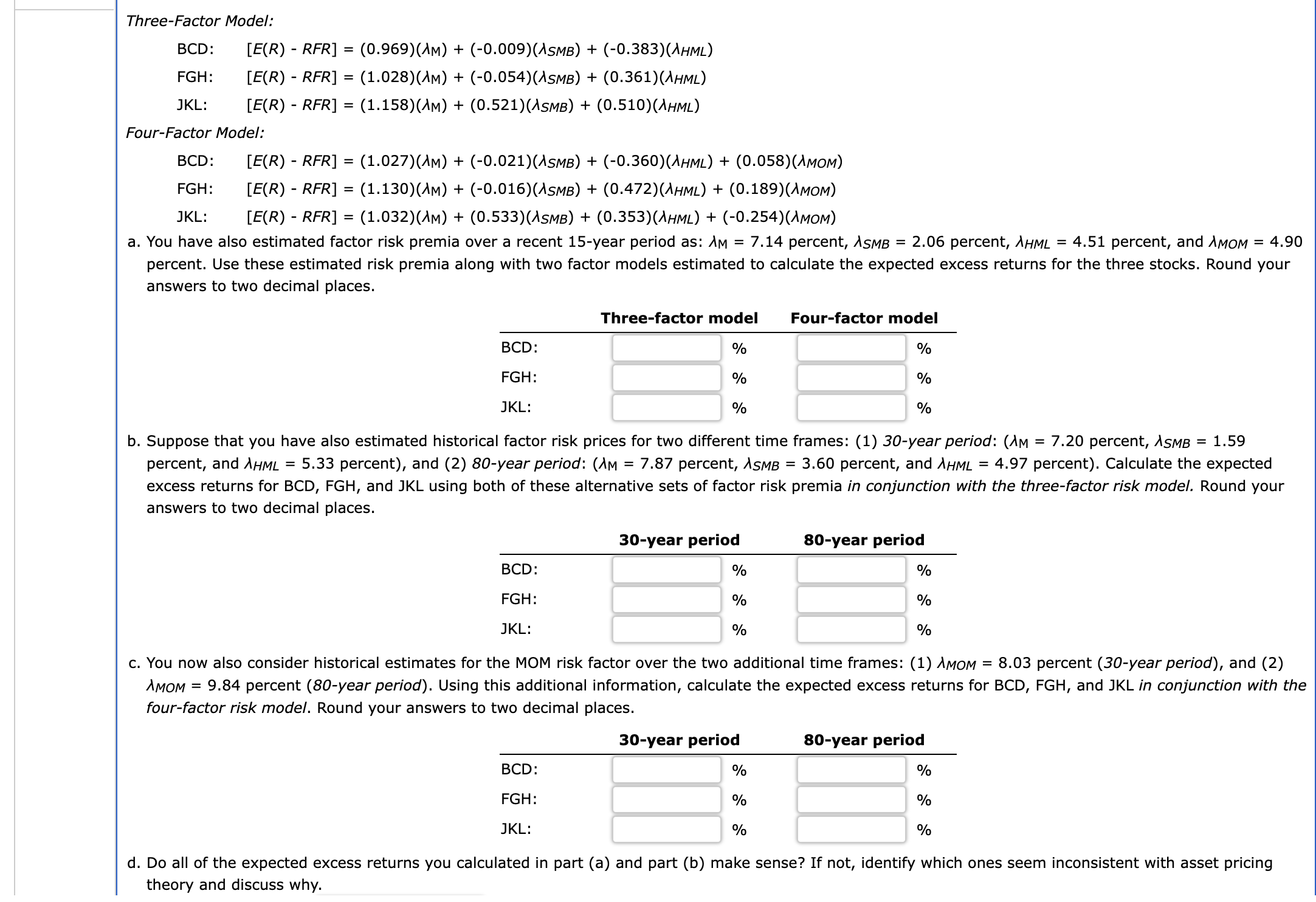 Solved Three-Factor | Chegg.com