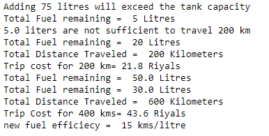 Solved In python, please... Implement a Car class with the | Chegg.com