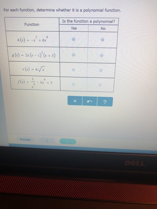 Solved For each function, determine whether it is a | Chegg.com
