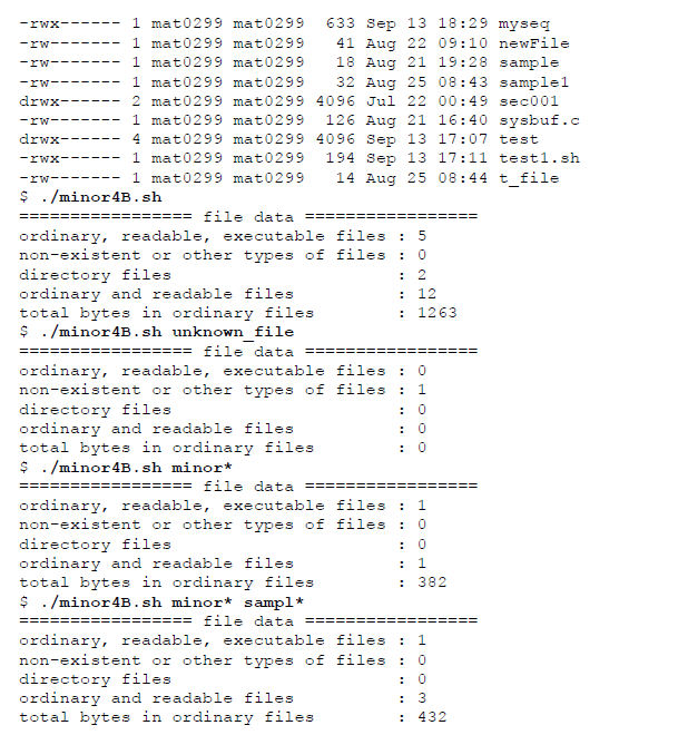 Solved Write a bash script called min r4B.sh that will print | Chegg.com