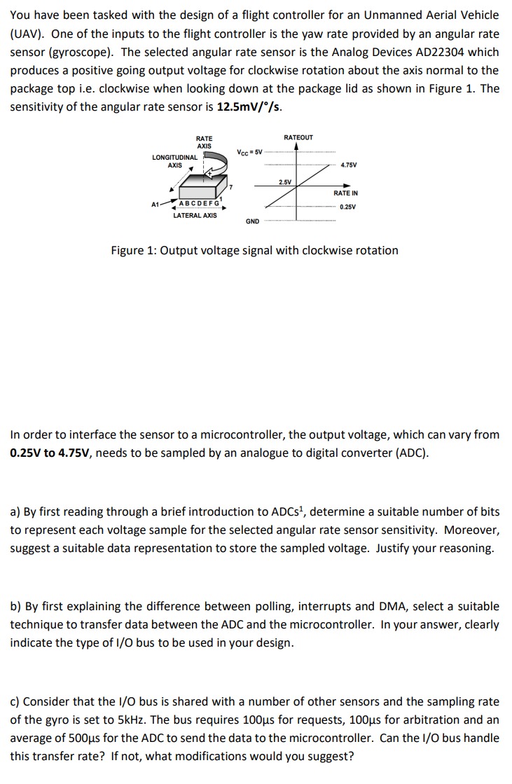 Solved You have been tasked with the design of a flight | Chegg.com