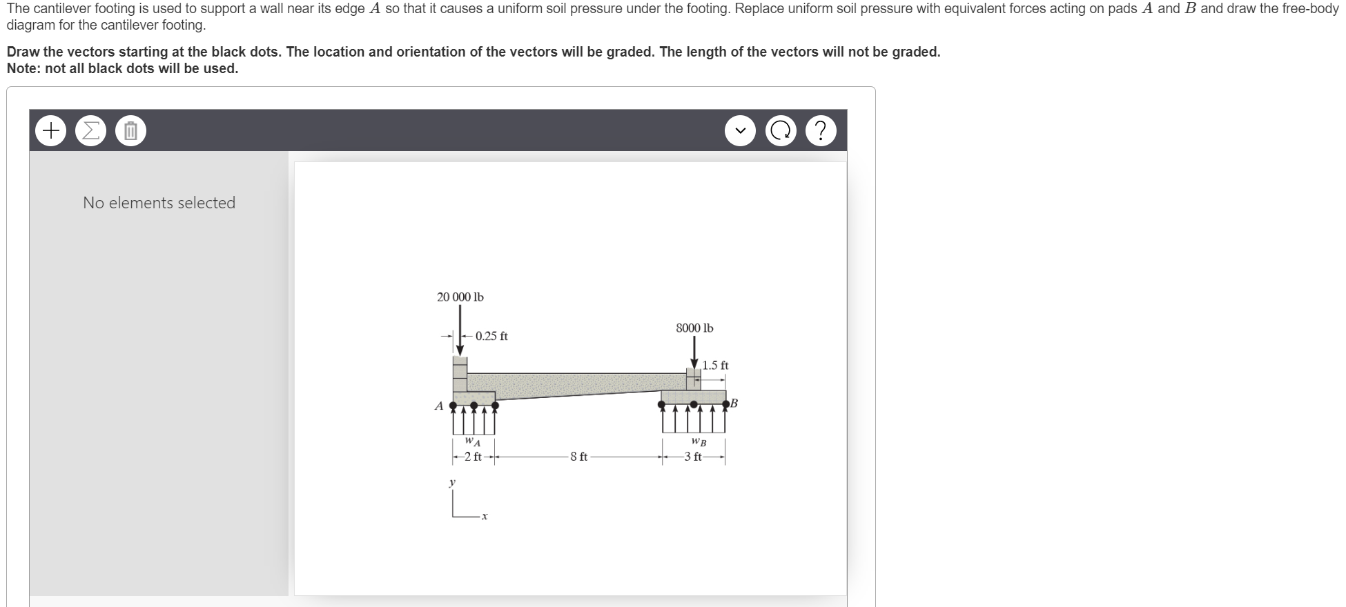 Solved The cantilever footing is used to support a wall near | Chegg.com