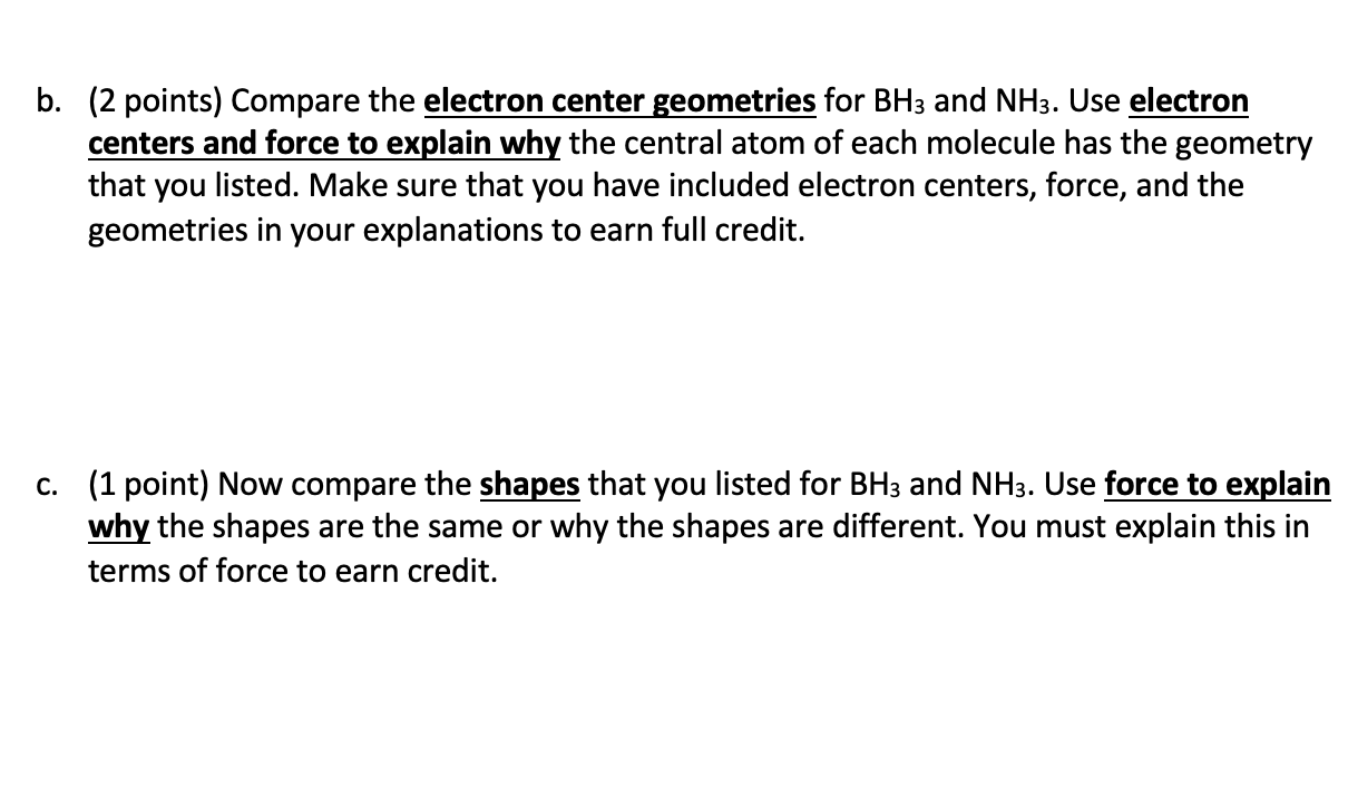 Solved 2. The Lewis structures for borane (BH3) and ammonia | Chegg.com