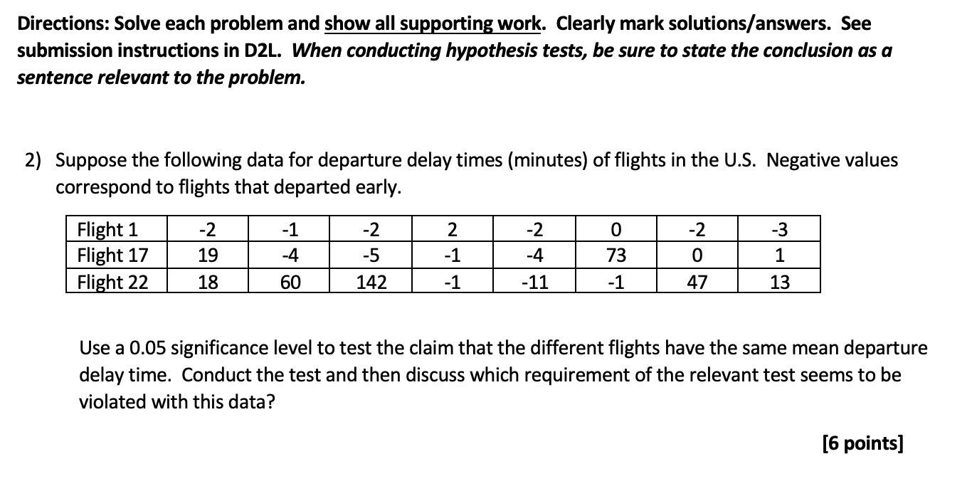 Solved Directions: Solve each problem and show all | Chegg.com