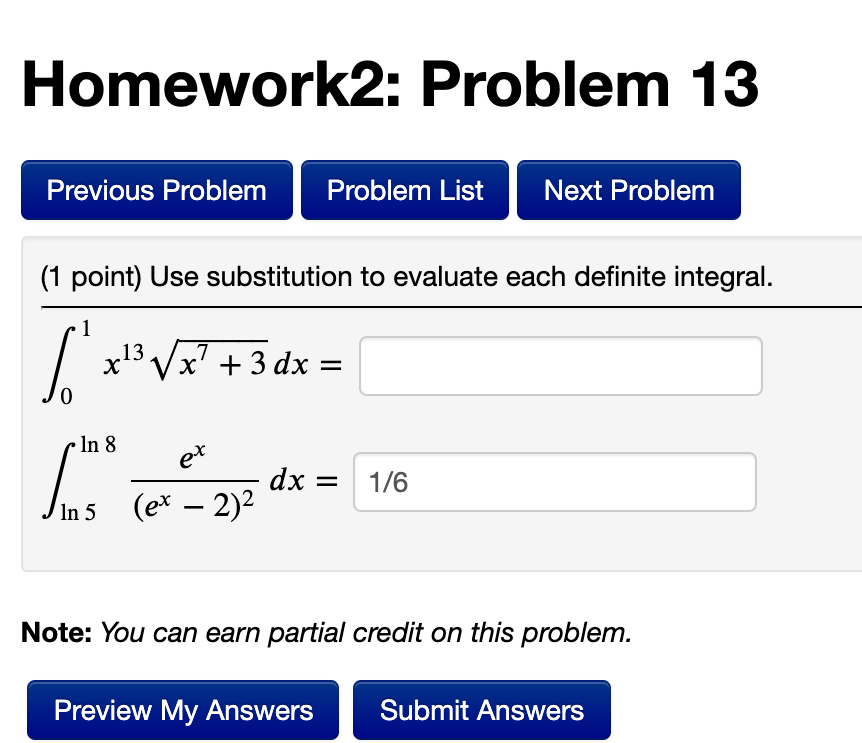 Solved Homework2: Problem 13 Previous Problem Problem List | Chegg.com