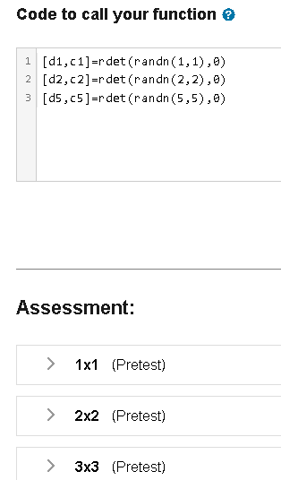Modify the code for r det to additionally report the | Chegg.com
