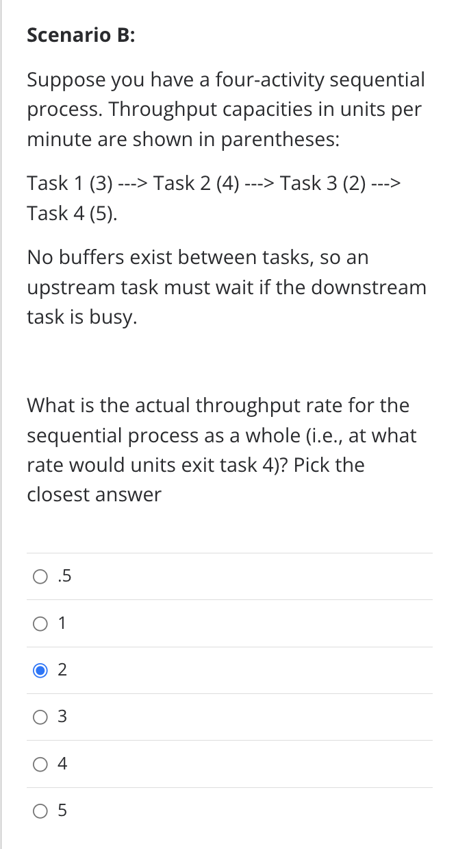 Solved Suppose you have a four-activity sequential process. | Chegg.com