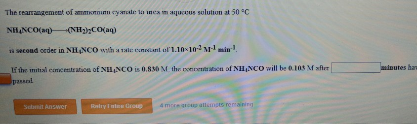 Solved The gas phase decomposition of nitrosyl chloride at | Chegg.com