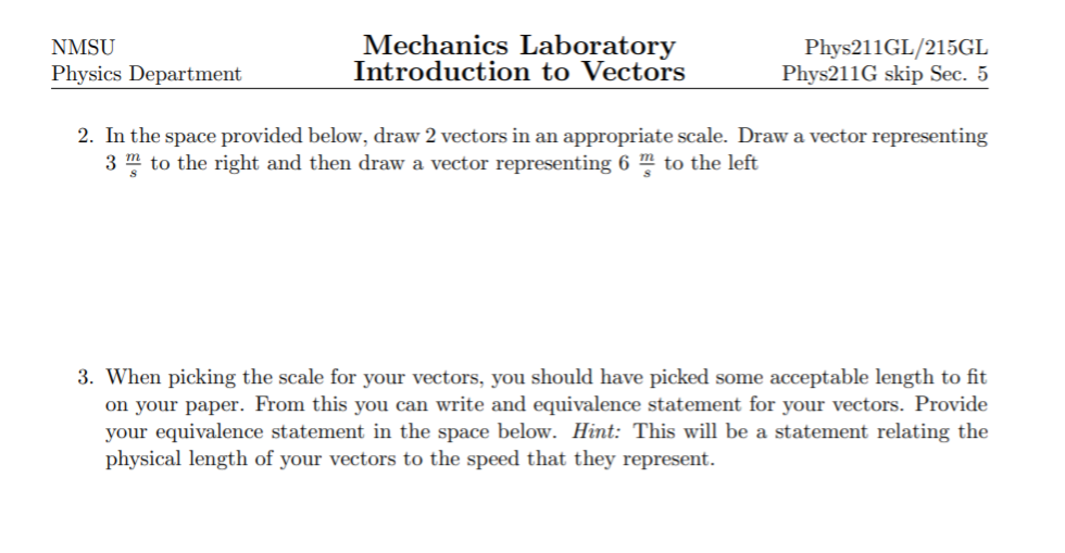 Solved NMSU Physics Department Mechanics Laboratory | Chegg.com