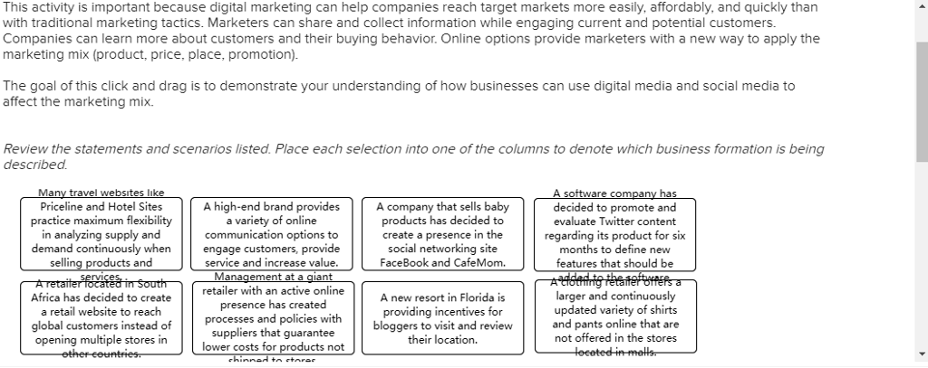 Solved This activity is important because digital marketing | Chegg.com