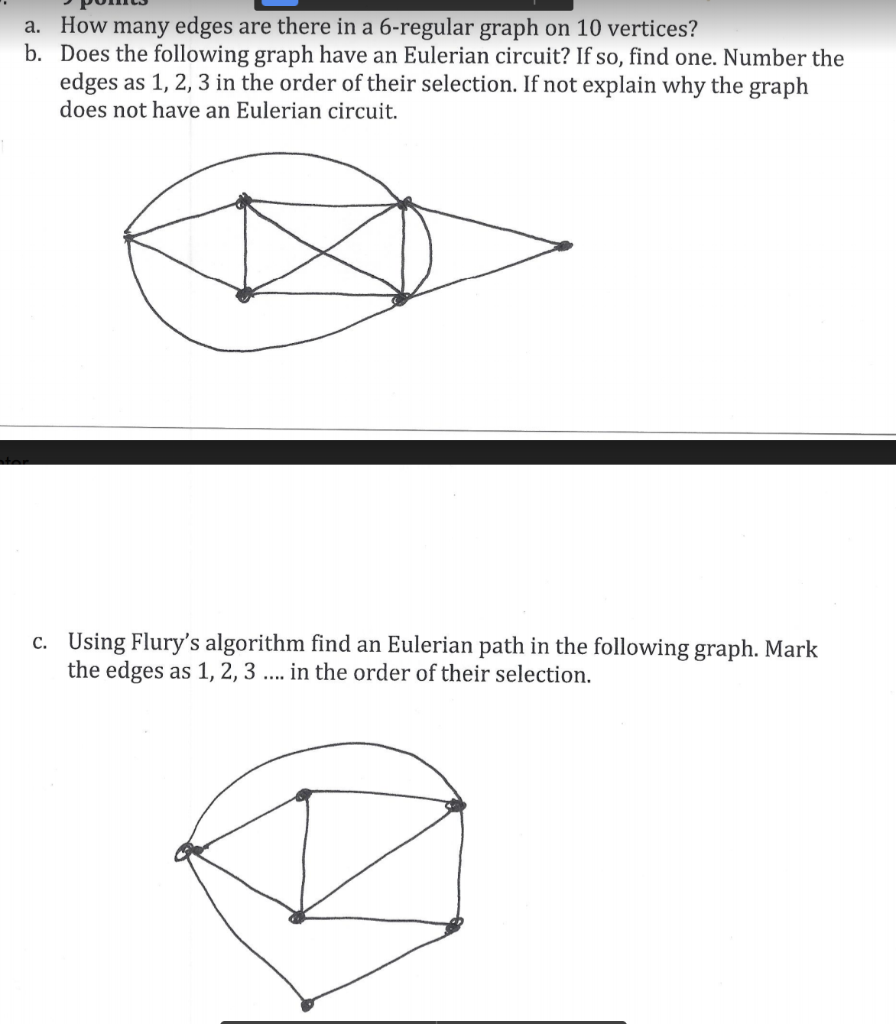 Solved a. How many edges are there in a 6-regular graph on | Chegg.com